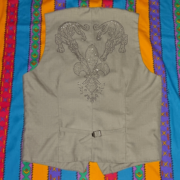 Vintage | Suits & Blazers | Y2k Frank Max Rhinestone Casual Vest ...